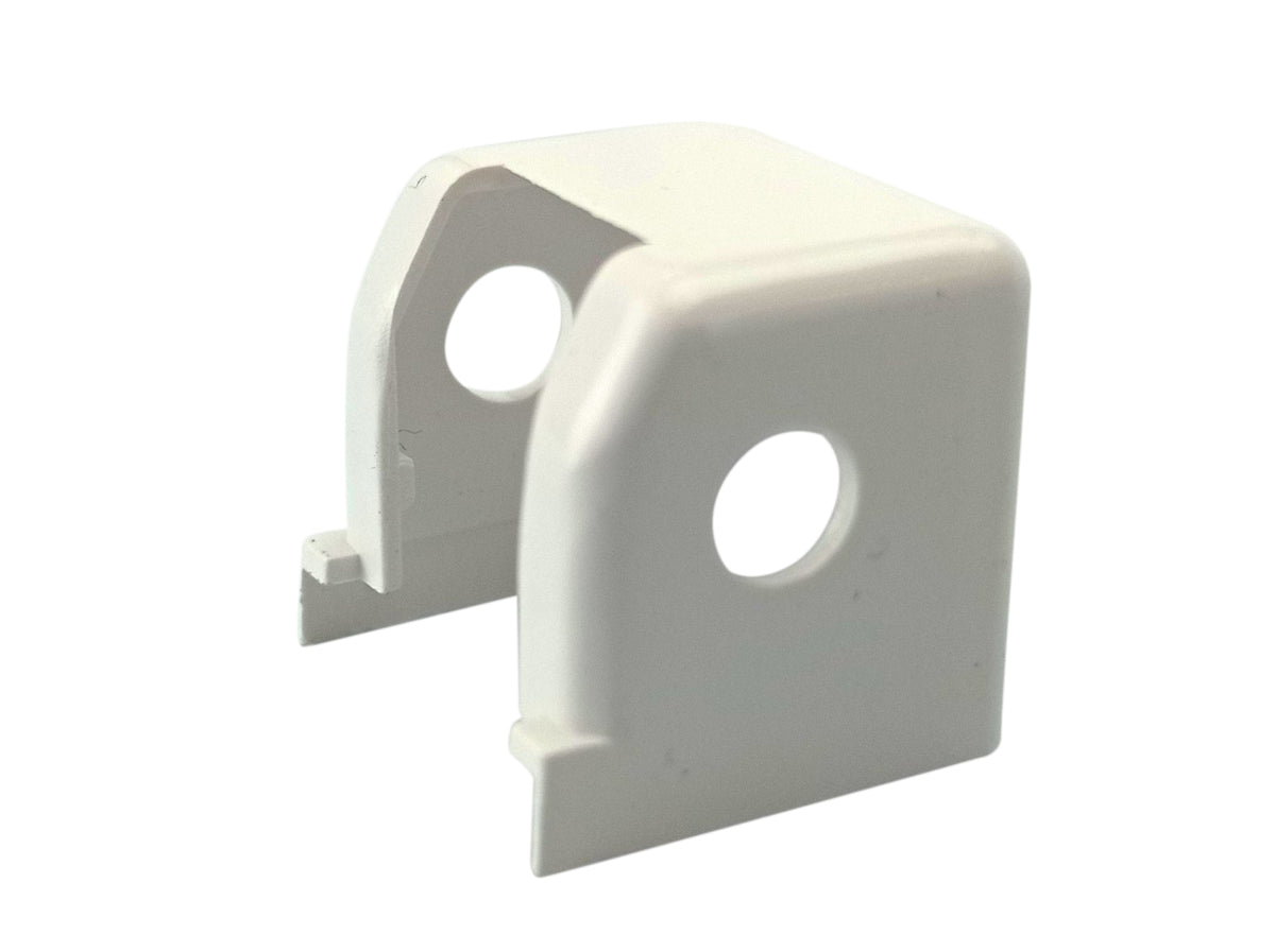 AUBI EK001 cover cap – signal white, for corner bearing, 20x20x18mm